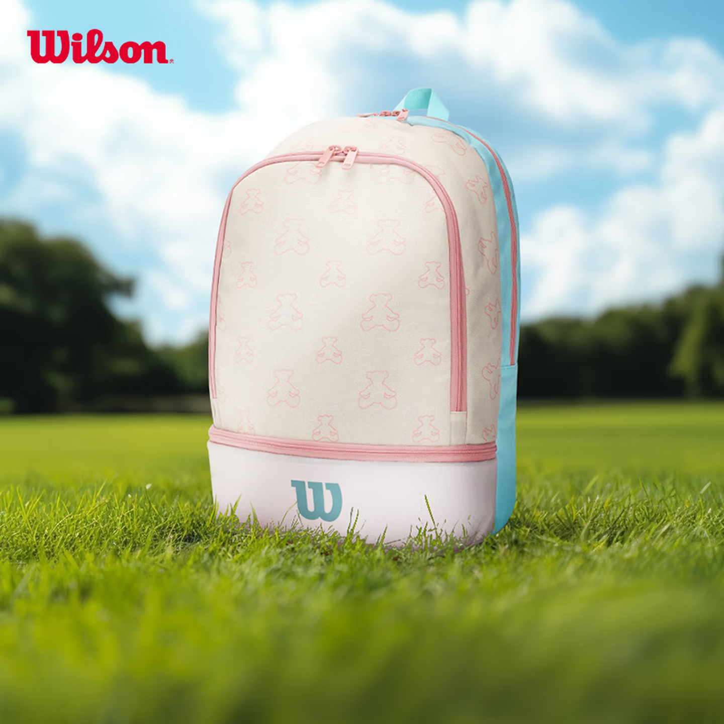 Многофункциональный теннисный рюкзак Wilson BEAR BACKPACK, для 1-2 ракеток, полиэстер