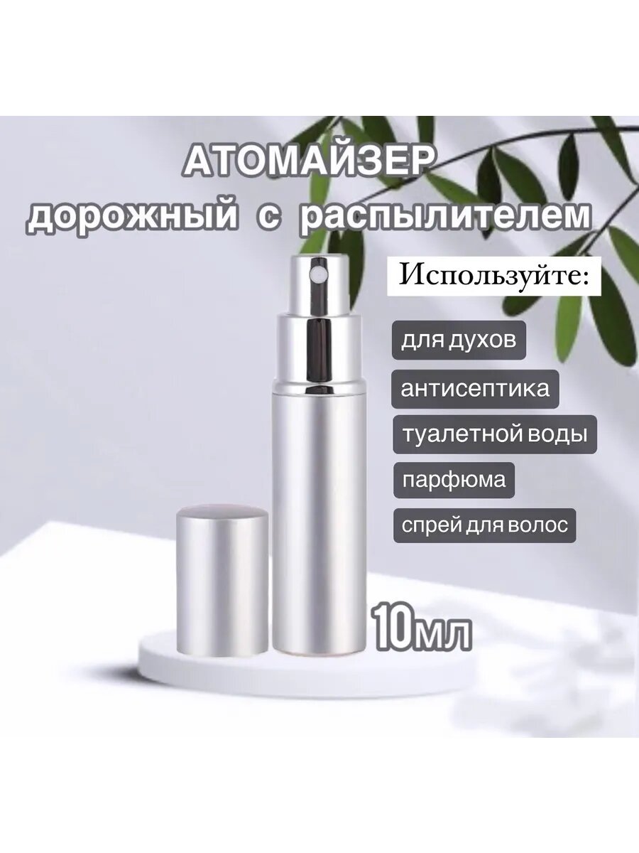 Атомайзер для духов металлический дорожный набор 10 мл