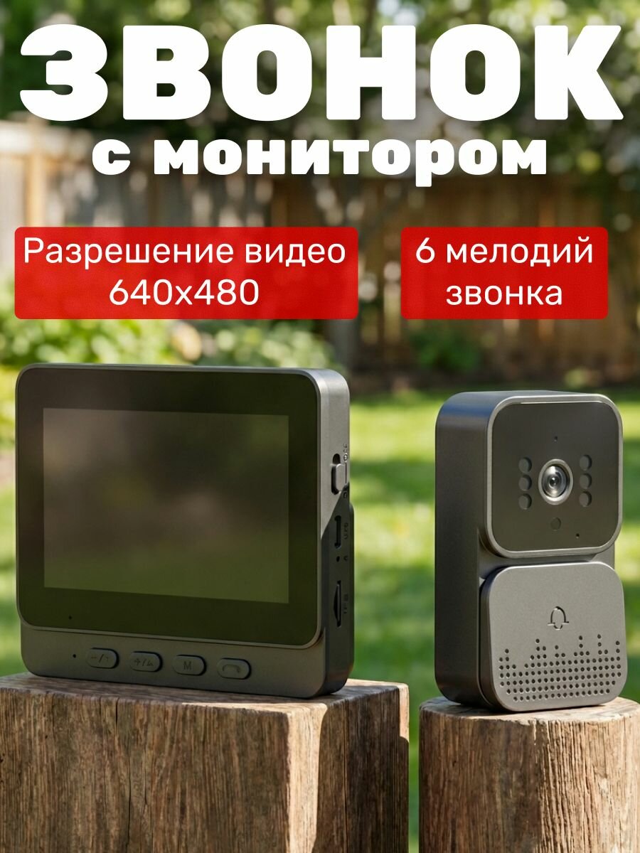 Дверной звонок с монитором