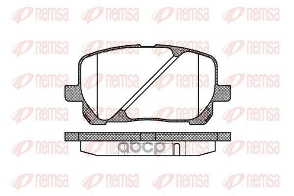 Колодки торм. пер. TOYOTA Avensis Verso 2.0 8/01-> Remsa арт. 0954.00