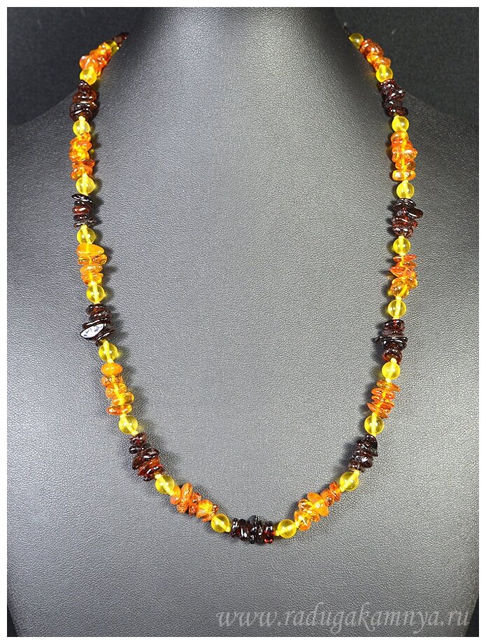 Бусы, янтарь