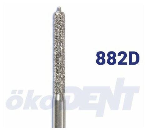 Бор алмазный круглый цилиндрический, артикул - 882D014CFG, ISO - 806314142D534014, в комплекте - 5шт.