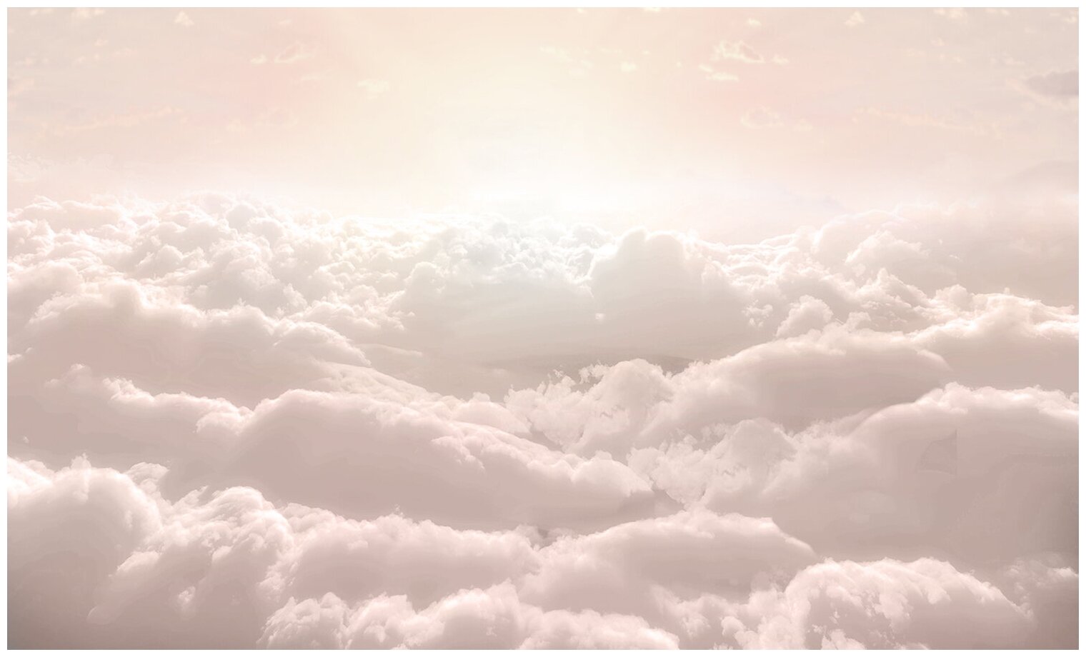 Фотообои Уютная стена "Воздушные облака" 450х270 см Виниловые Бесшовные (единым полотном)