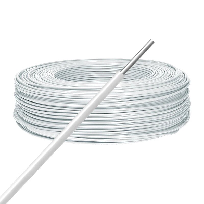 Одножильный медьный кабель UL1007 26-16 AWG для электропитания 22AWG, Белый, White, 5 meters