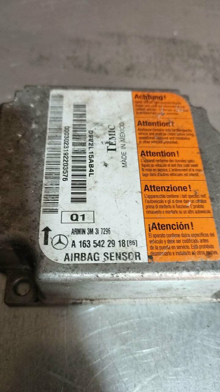 Блок управления airbag Mercedes-Benz M W163 (1997 - 2001) A1635422918