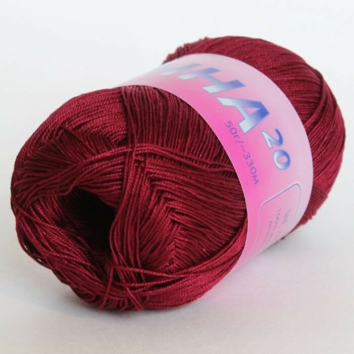 Пряжа Seam ANNA 20 535 бордо (5 мотков)