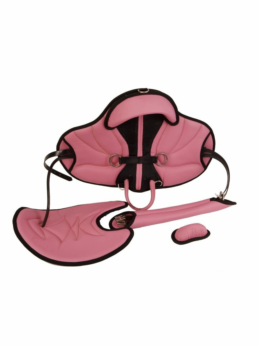 Sweethorse / Седло "мини" тренировочное для лошади, розовое.
