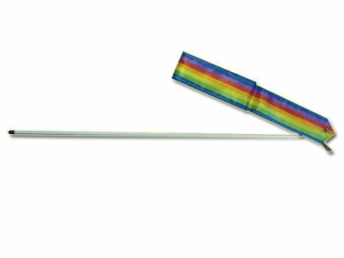 Лента гимнастическая с палочкой В4 радуга