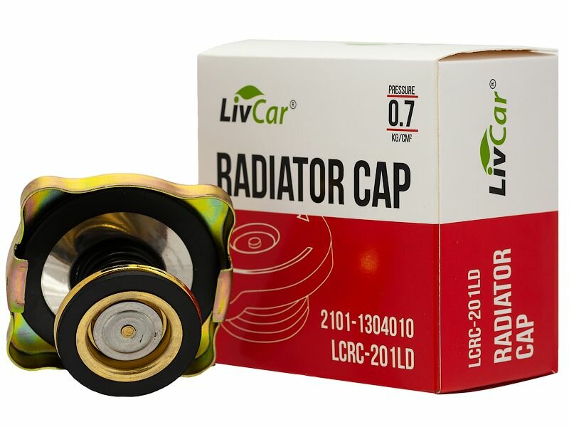 Крышка радиатора LIVCAR LCRC-201LD Lada 0, 7кг/см2 OEM 2101-1304010