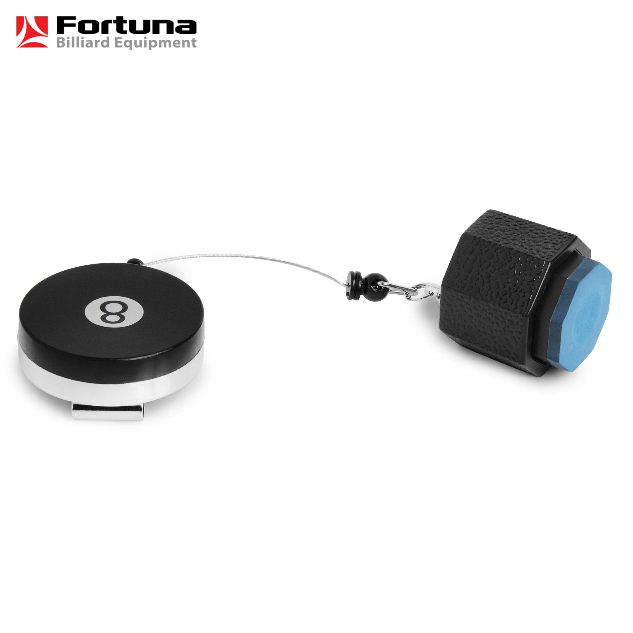 Держатель для бильярдного мела Fortuna 8 Ball Flexi, восьмигранный, с телескопическим тросом, 1 шт.