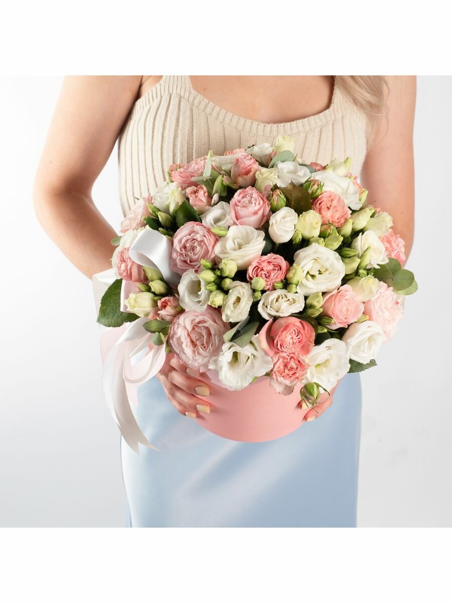 Композиция Прованс из живых цветов от Bestflo купить с доставкой