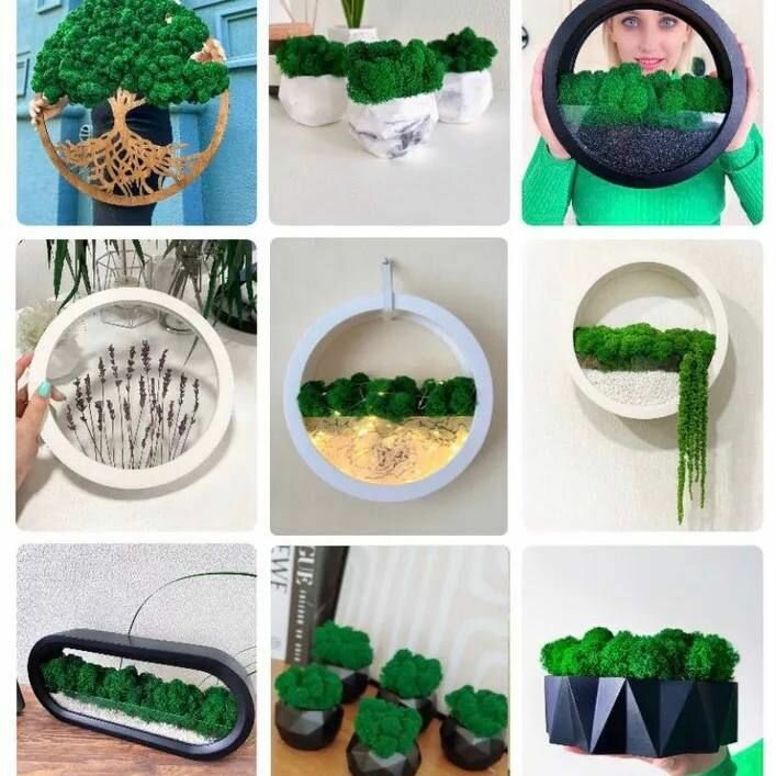 Ароматная черная настенная декоративная ваза 35х15 см с стабилизированными цветами, эвкалипт, из гипса с сухоцветами на стену интерьерная искусственными цветами Molecula Decor