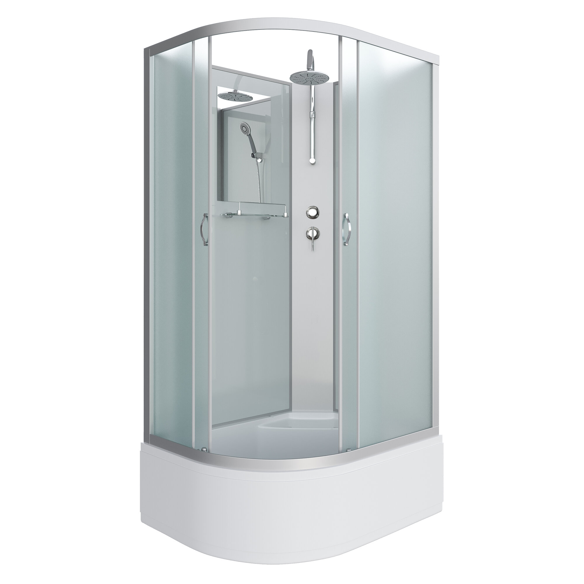 Душевая кабина Niagara Classic NG-2310-14RBKT (120х80х210) высокий поддон(40см), стекло матовое,4 места