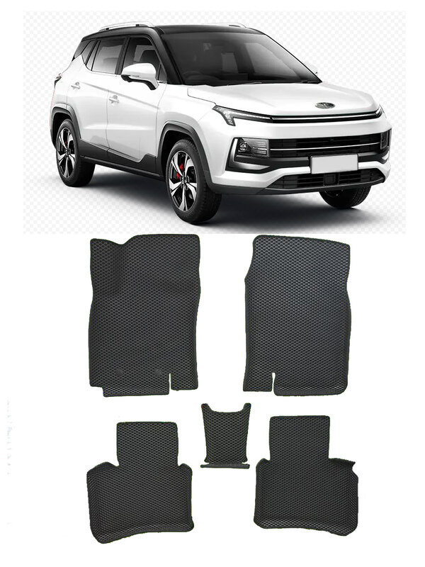 Москвич 3 вариант макси 3d 2022 - н. в. коврики EVA Smart Коврик в багажник