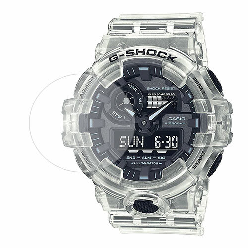 Скрин Мобайл защитный экран для часов Casio GA-700SKE-7A из гидрогелевая плёнка прозрачная