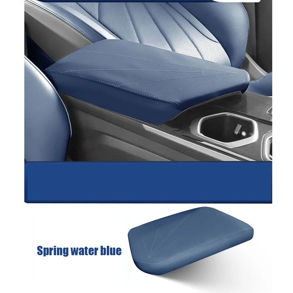 Кожаный подлокотник в авто Spring water blue для GEELY BOYUE L Atlas L 2023 2024