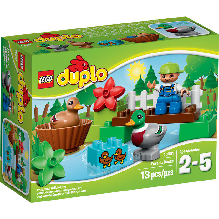 Редкий Конструктор LEGO DUPLO 10581 Уточки в лесу, 13 деталей