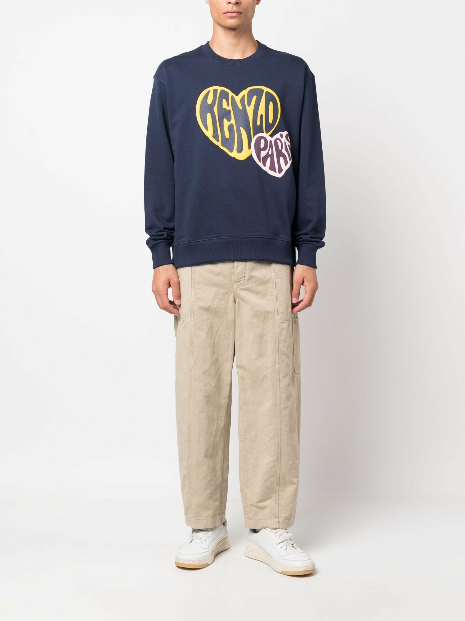 Толстовка KENZO, размер 48, , blue — фото 1