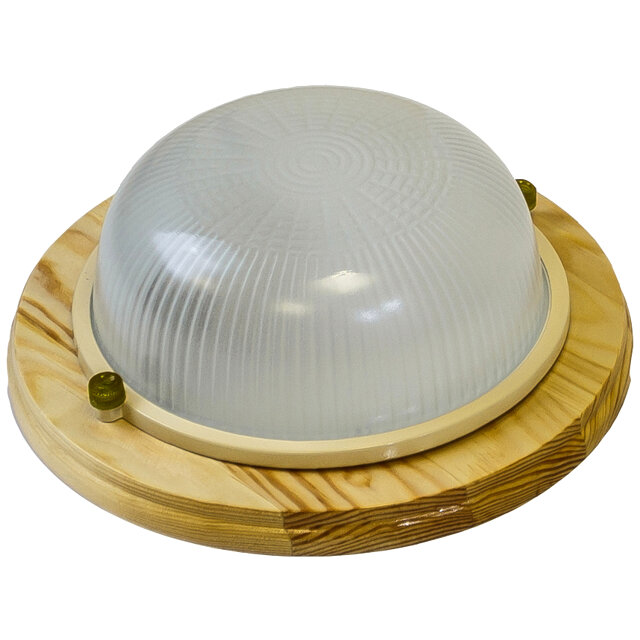 Светильник настенный ВЭП свет Кантри Е27 60Вт IP54 круг бежевый