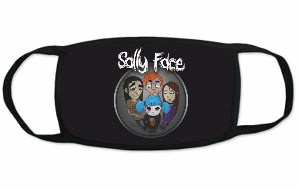 Маска защитная тканевая на лицо Sally Face, Салли Фейс №8, Взрослая 20 на 12,5 см.