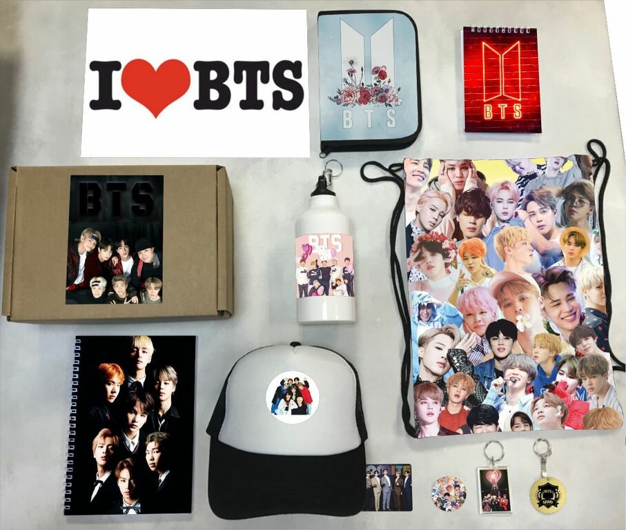 Бокс BTS, БТС №2, Товары с нашими рандомными картинками