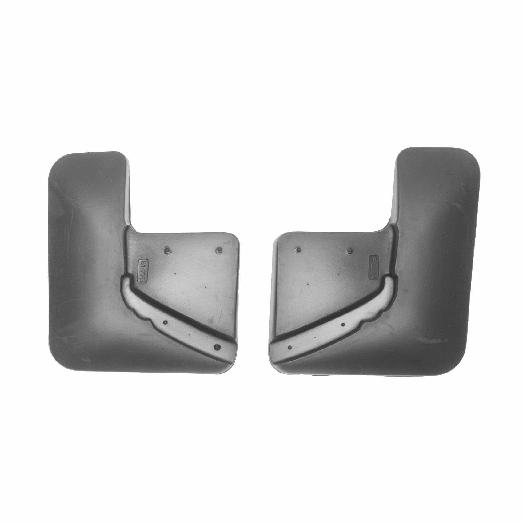 Брызговики Norplast для Nissan Tiida в кузове С13, задние, Черные, 2015- арт. NPL-Br-61-77B