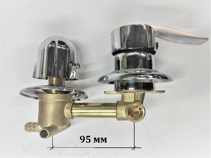 Cмеситель Z=95mm 3-х позиционный для душевой кабины Аквалюкс YMJ867