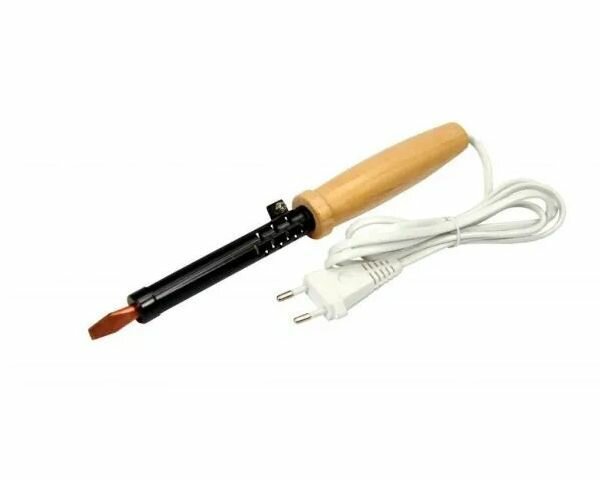 Паяльник электрический Помощник PM-INP12 ПП 220В 65Вт деревянная ручка