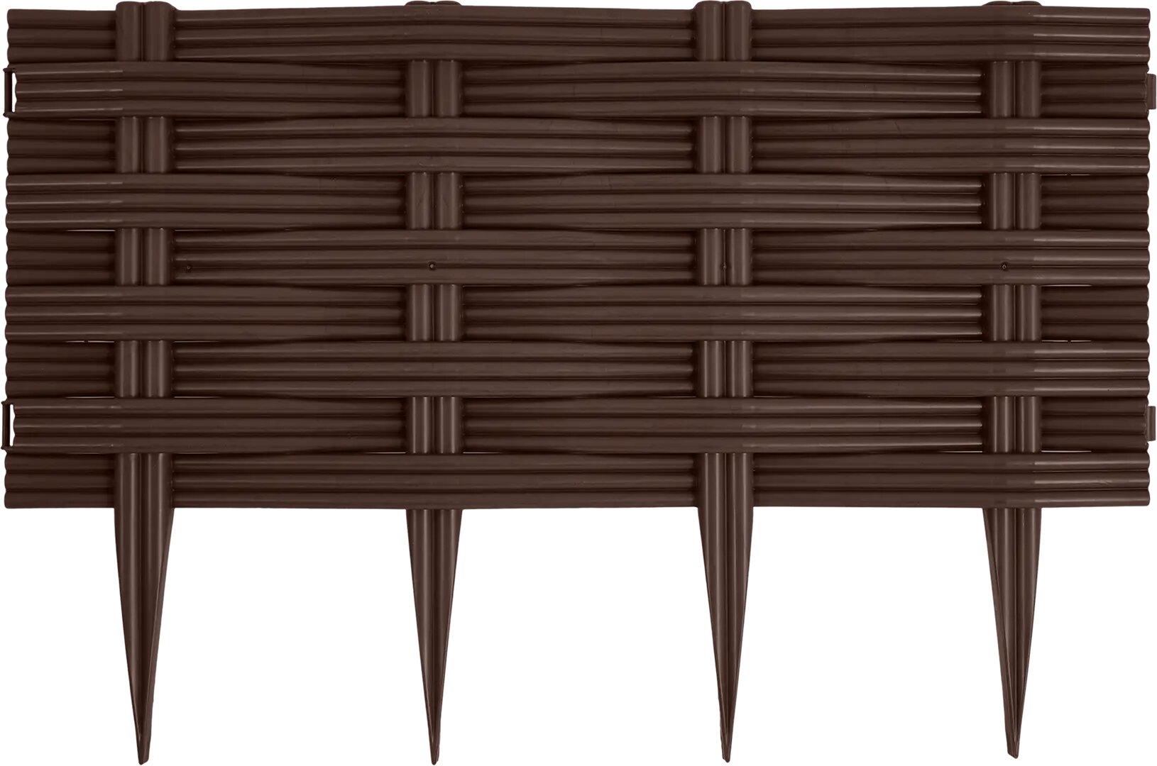 Ограждение садовое декоративное 60 см коричневый
