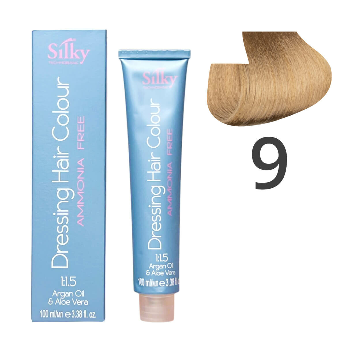 Краска для волос безаммиачная Silky Dressing Haircolor 9 Блонд, 100 мл