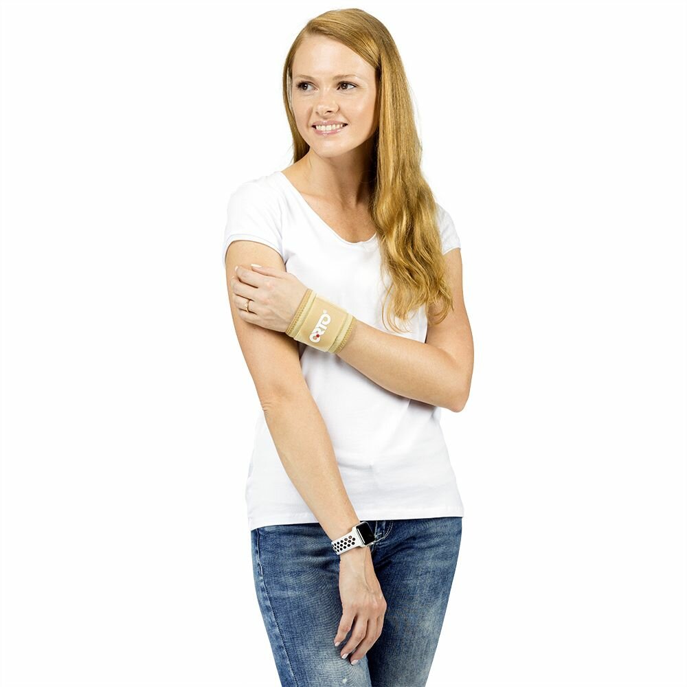 Бандаж ортопедический на лучезапястный сустав AWU 201, бежевый, размер универсальный