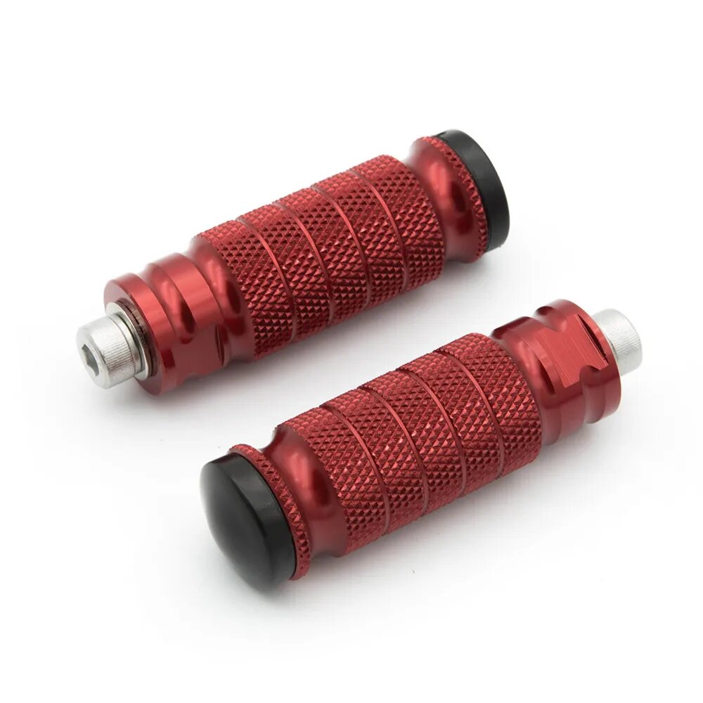 Алюминиевые задние подножки для мотоцикла с ЧПУ, подставка для ног, подножки, педаль Красный, Red