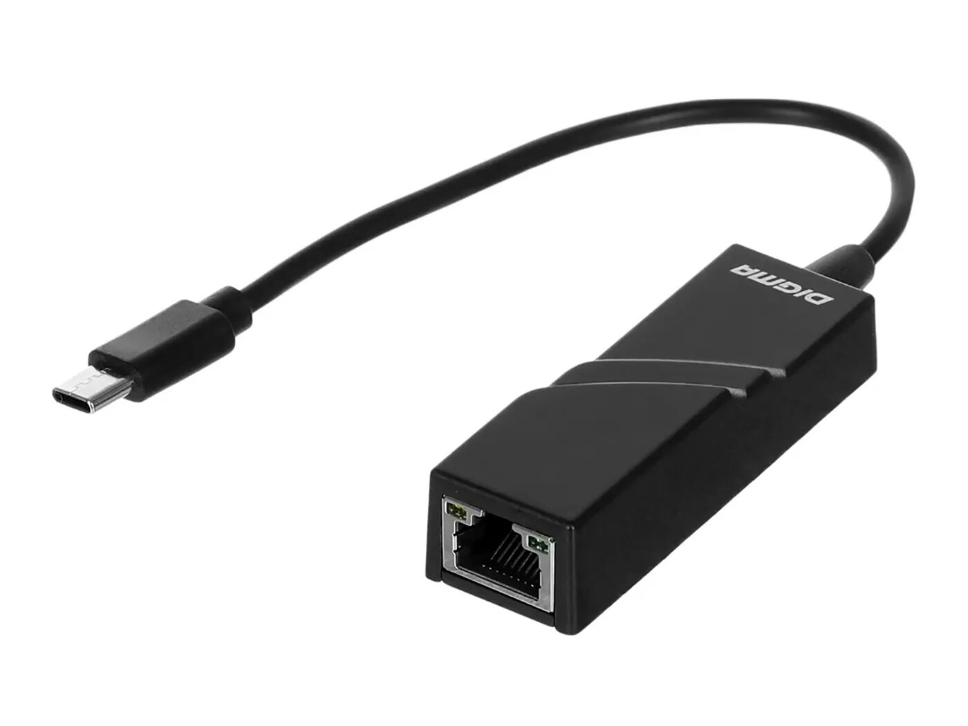 Сетевой адаптер DIGMA D-USBC-LAN100, USB Type-C на RJ-45 (100Mb), Черный D-USBC-LAN100
