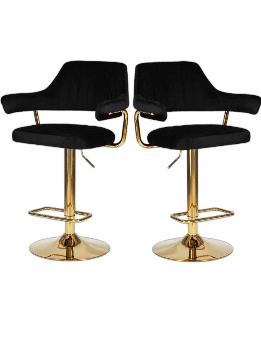 Комплект барных стульев Кантри Голд 1 шт черного цвета