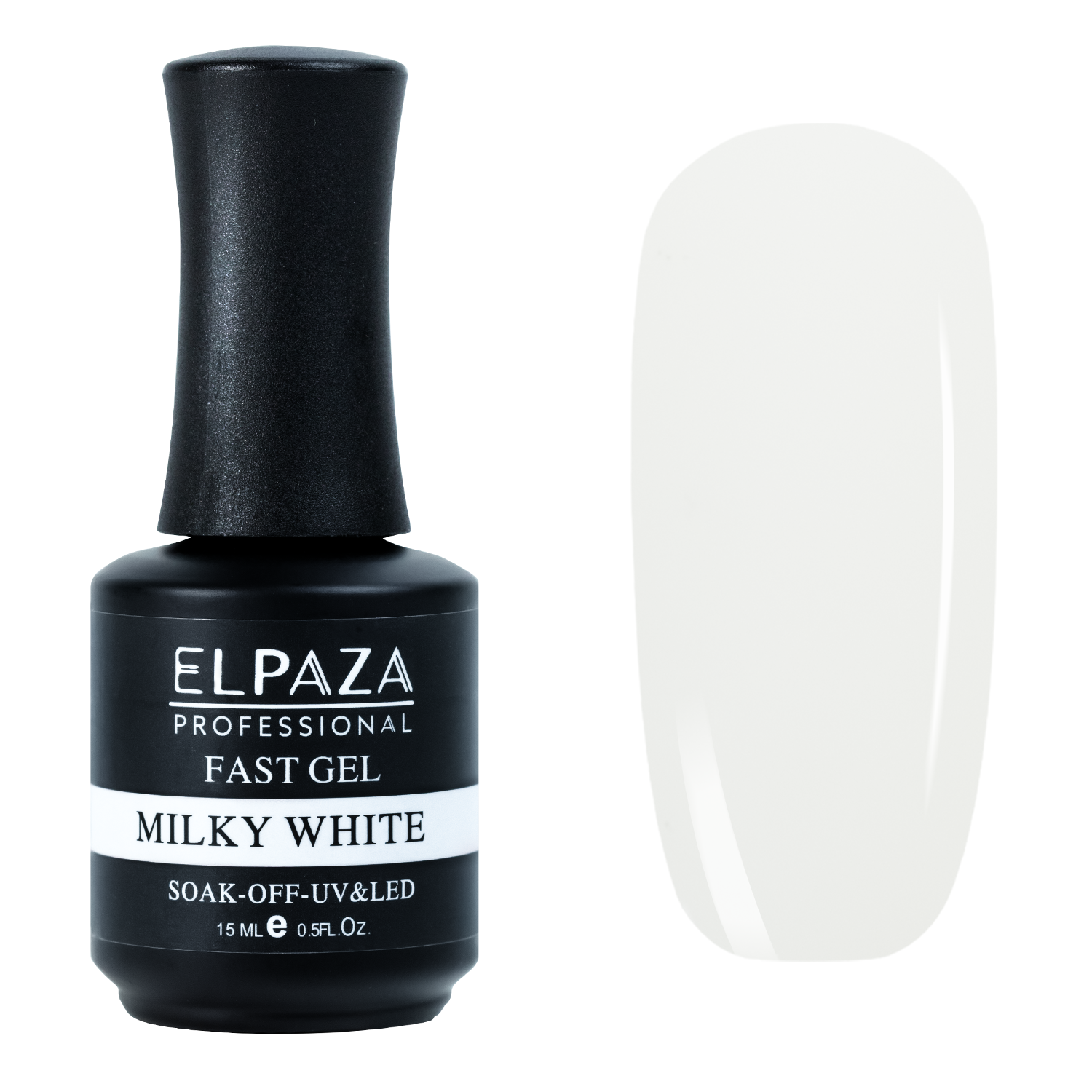 ELPAZA PROFESSIONAL Fast Gel MILKY White , жидкий экспресс гель15 мл