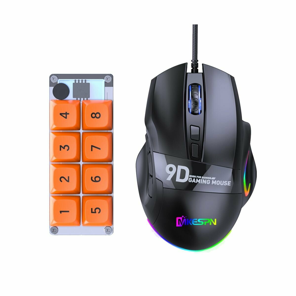 Механическая клавиатура и игровая мышь8 Key,2