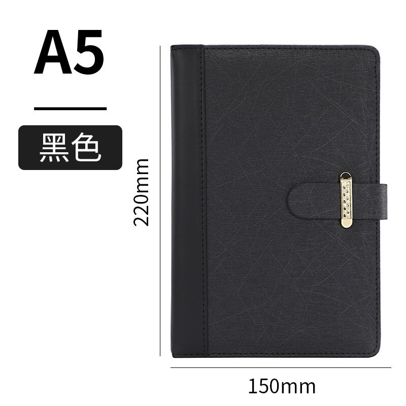 Блокнот "Бизнес-блокнот", а5, с логотипом на пряжке