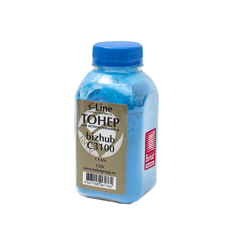 Тонер булат для Konica Minolta bizhub C3100, C3110, C3350, C3850 (Голубой, банка 120 г)