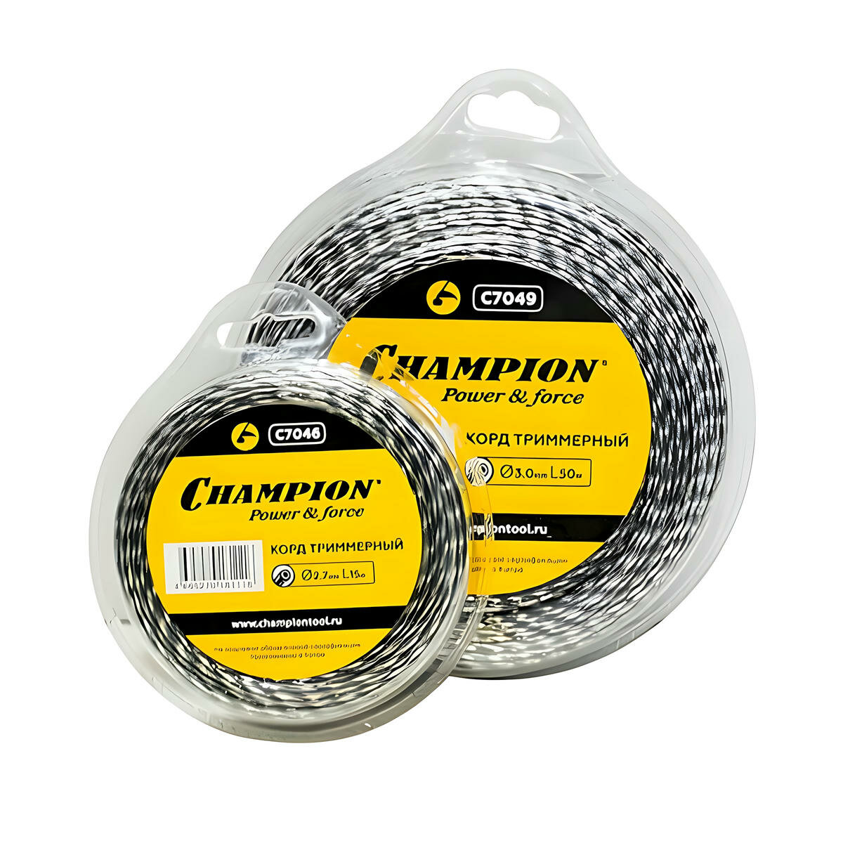 Корд 2.7 мм х 60 м (витой треугольник) Tri-Twist CHAMPION C7047