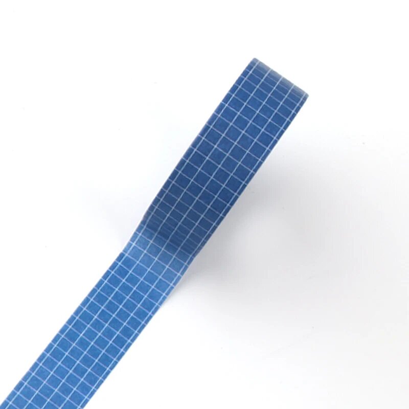 Черно-белая клетчатая малярная лента FG-05 10 м Синий, G