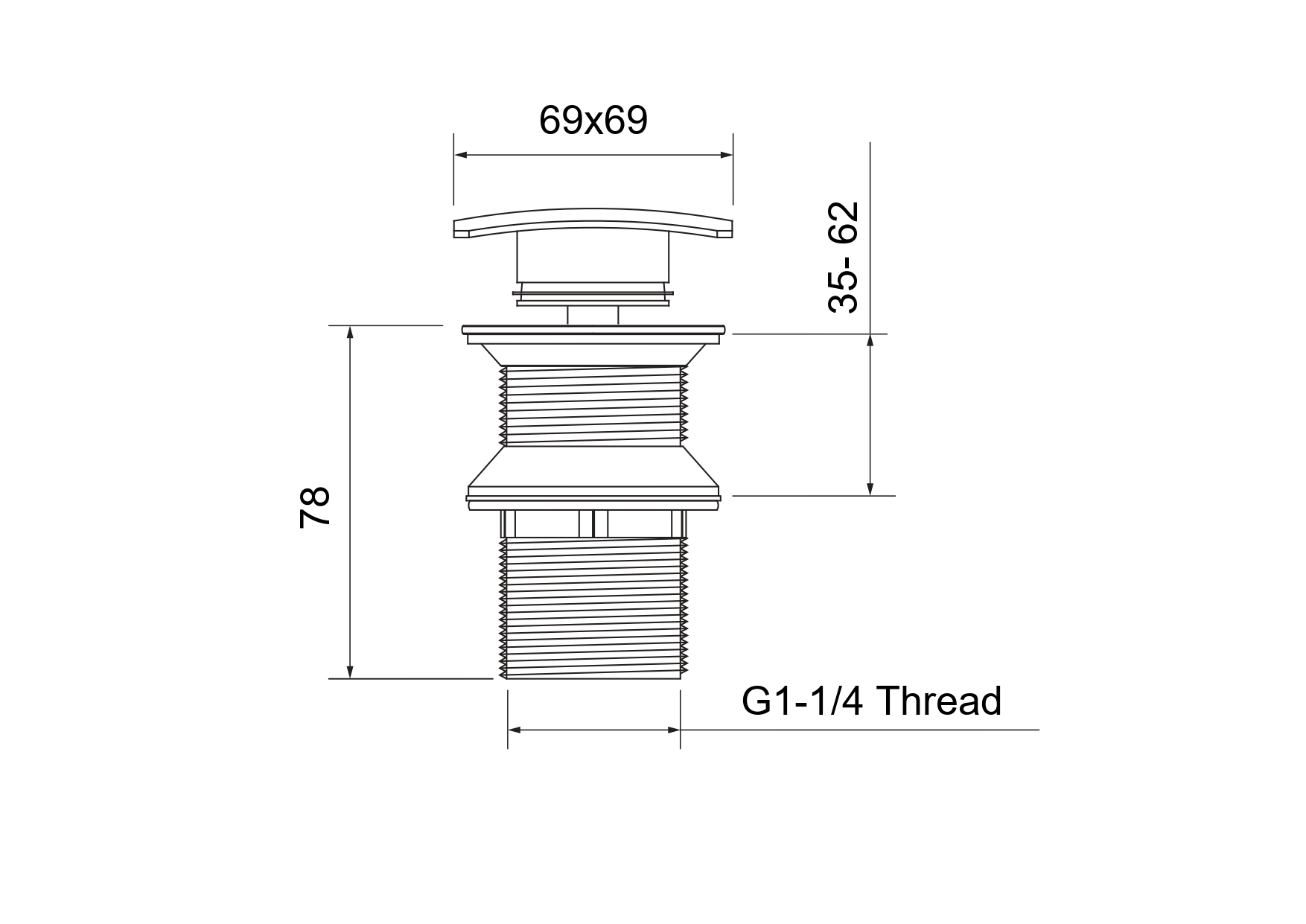 Сливной набор для раковины AQUATEK AQ6004CR хром