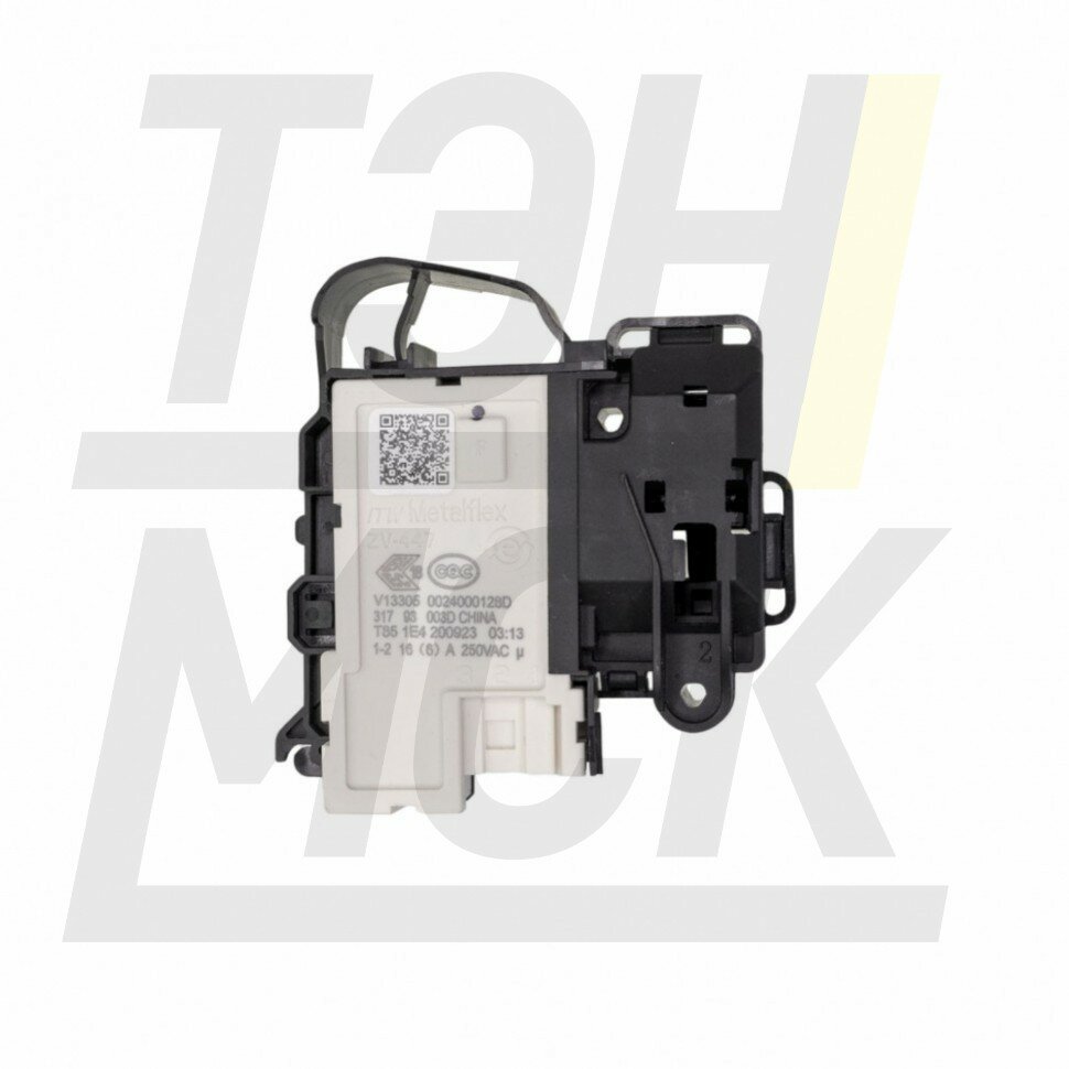 Замок дверцы люка (блокировка, убл) под винт, для стиральных машин, ZV-447, 0024000128D, 128D