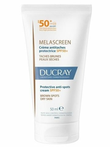 Дюкрэ (Ducray Melascreen) Меласкрин Крем фотозащитный против пигментации SPF50+, 50 мл