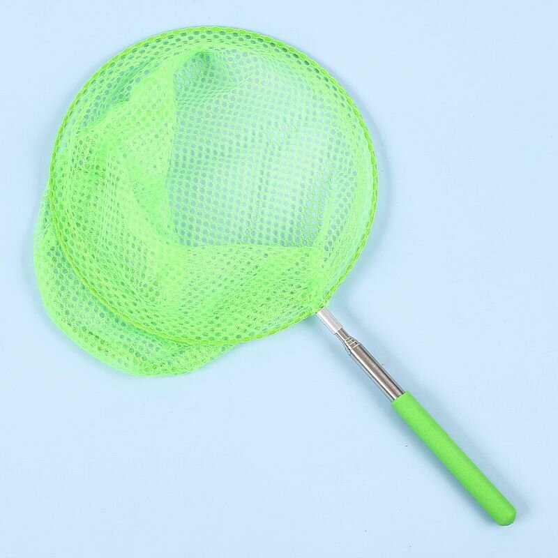 Сачок "Бабочки", детский, телескопический, для рыбалки, для бассейна, зеленый