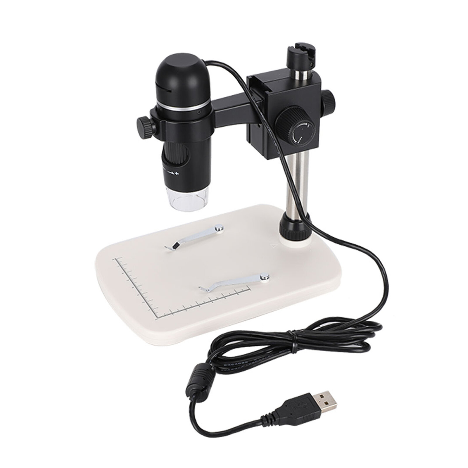300x 5MP Electron Microscope Professional HD USB Digital Microscope LED Measurement Stand