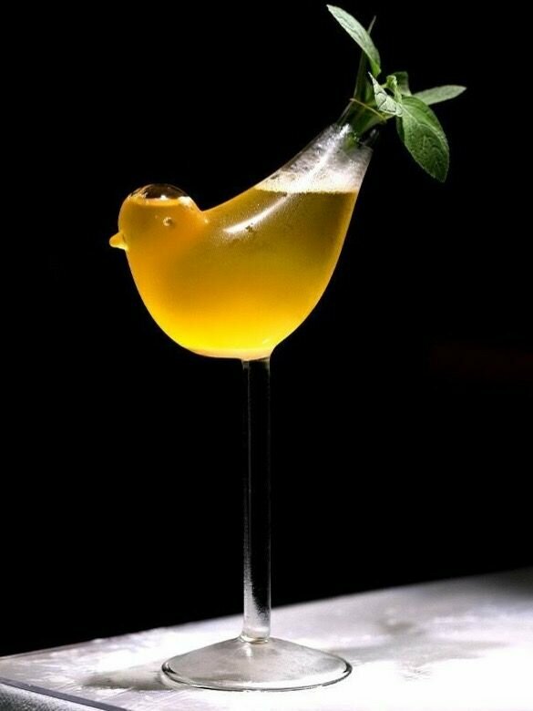 Бокал Птичка