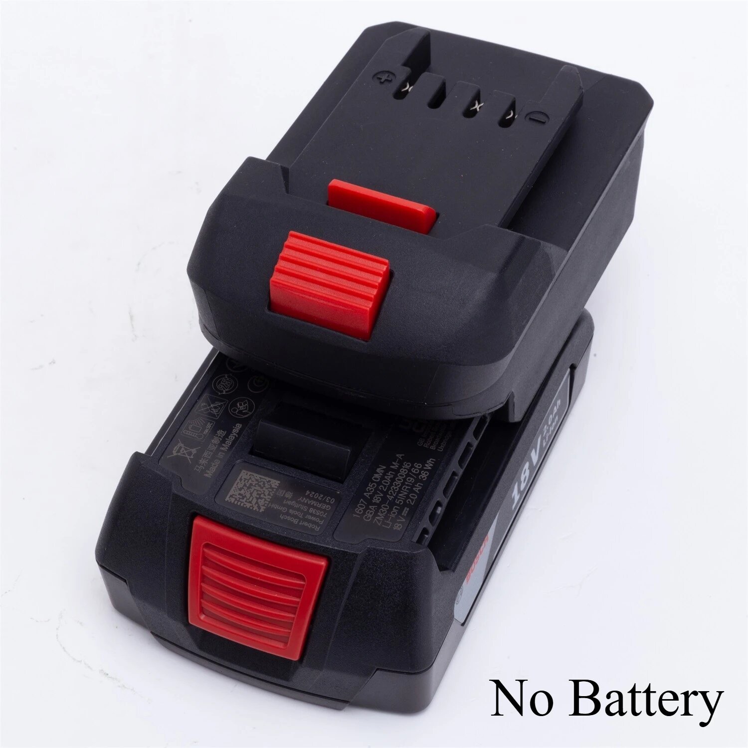 Адаптер для аккумуляторов DeWalt/Milwaukee/Bosch 18-20В к инструментам Parkside X20V For Bosch