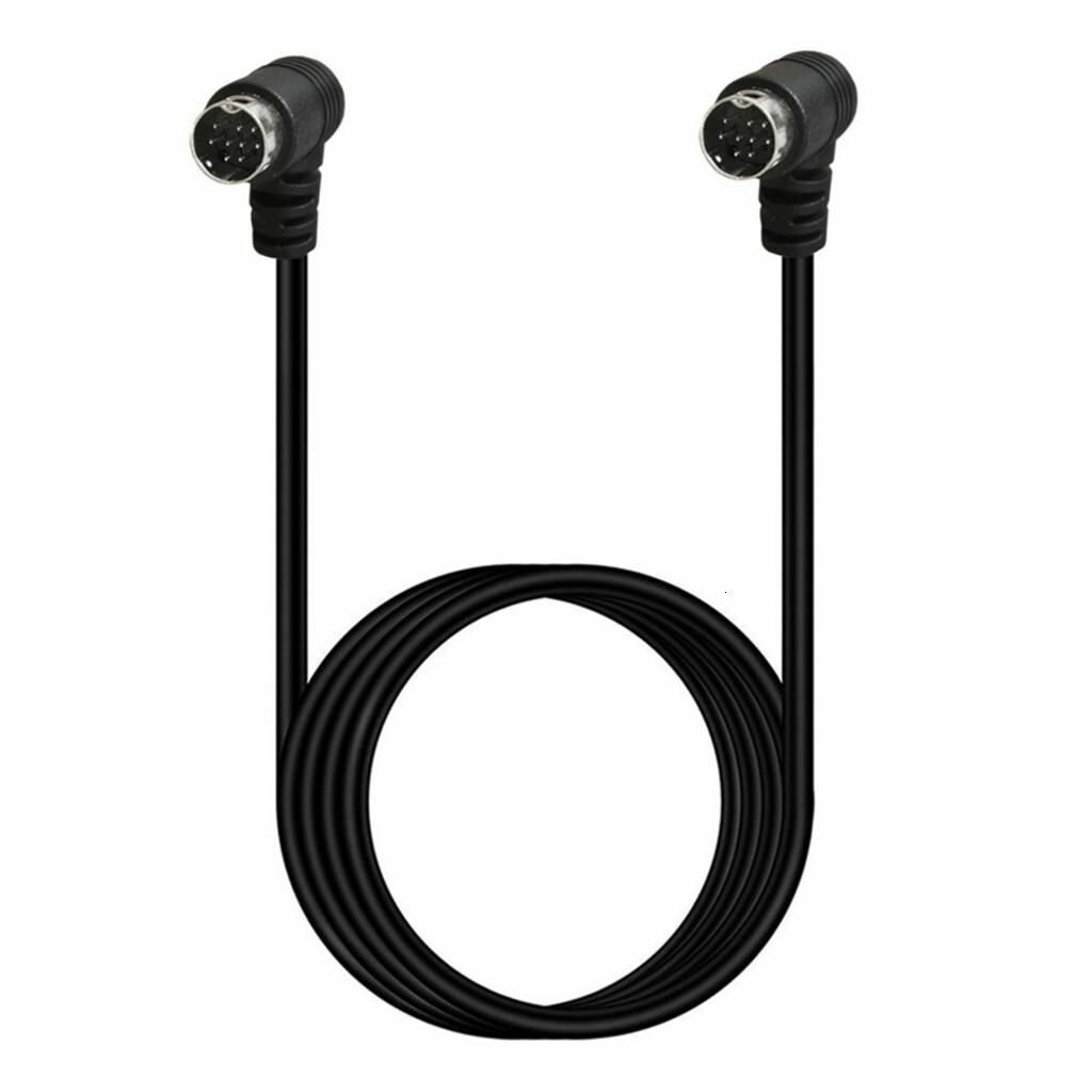 9Pin S-Video адаптерный кабель mini DIN с прямым/угловым разъемом, 1,8 метра - Двойной изгиб