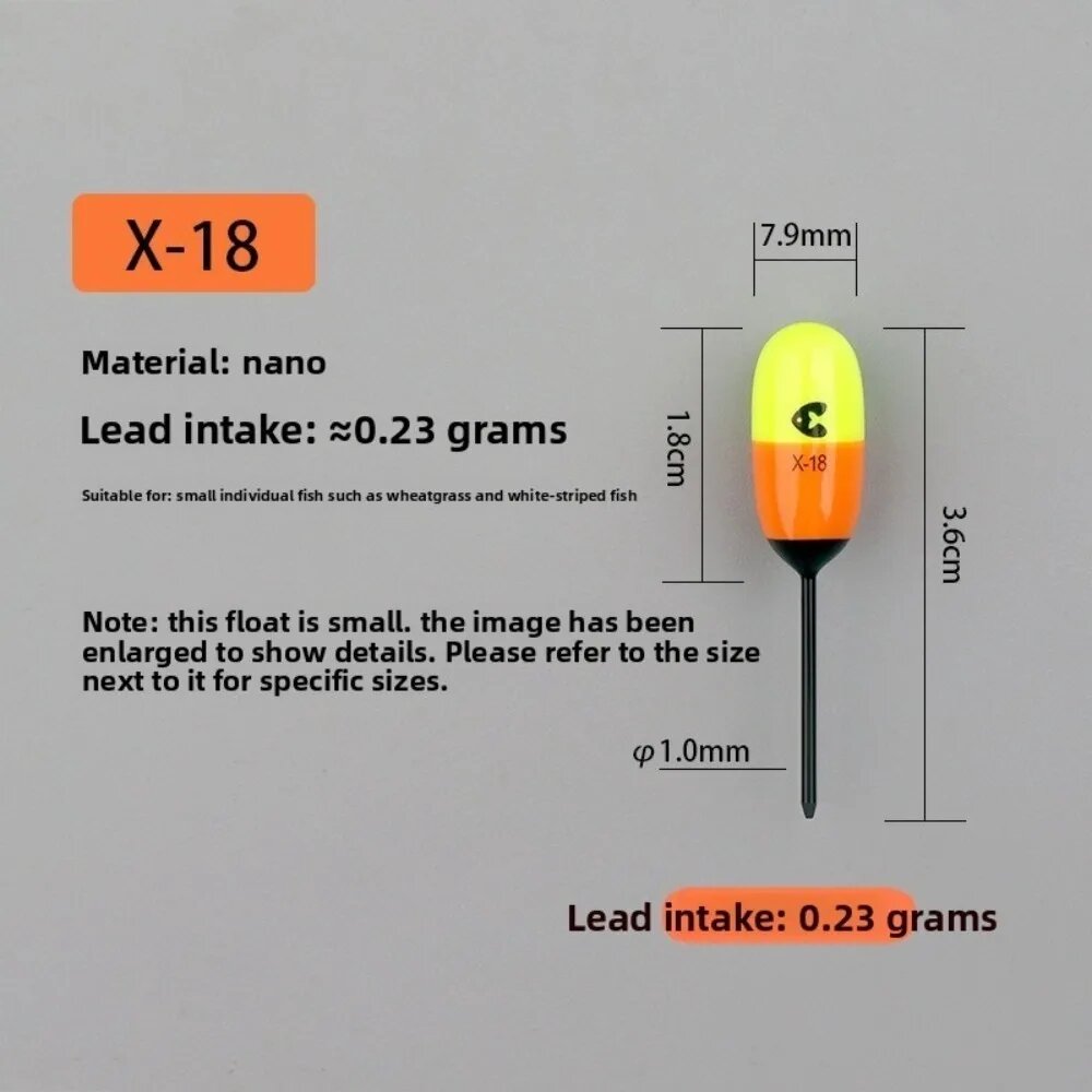 Мини-поплавки для рыбалки из бальсы 2pcs-X-18