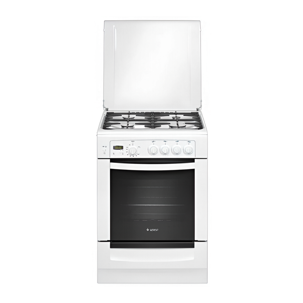 Газовая плита GEFEST 6100-03, белая, с духовкой 52л, 4 конфорки, мощность 10,5кВт, газ-контроль, гриль